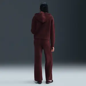 Nike Sportswear Phoenix Cozy Bouclé Loose Knit Hoodie - Red