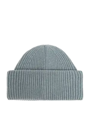 Acne Studios Wool Beanie With Logo - Blue