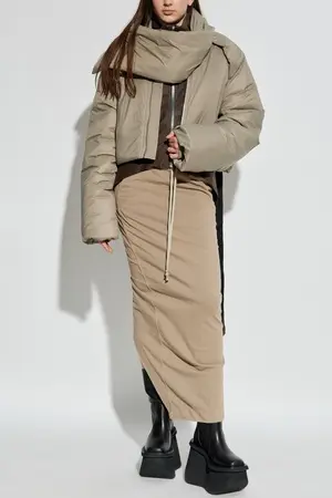 Rick Owens Naska' Leather Jacket - Brown