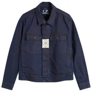 C.P. COMPANY Plated Denim Work Jacket - Washed