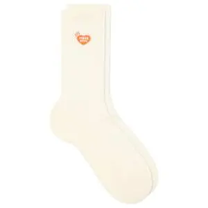 HUMAN MADE Pile Heart Socks - White