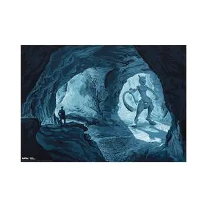 DANIEL ARSHAM X Pokemon Cave Of Mewtwo A2 Poster Blue - Multicolor
