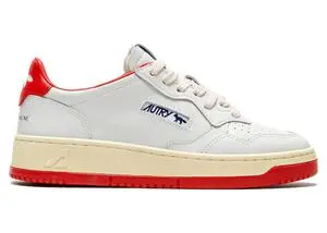 AUTRY Medalist Leather Low Maison Kitsuné Sneakers - White/red