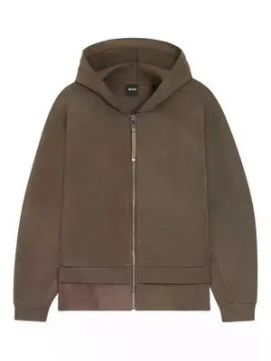 BOSS Fur-panel Zip-up Hoodie