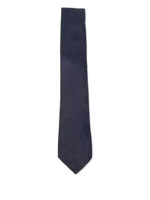 Canali Dotted Neck Tie - Blue