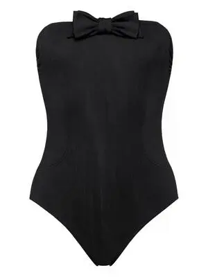 ERES Strapless One-piece Swimsuit With Bow Detail - Black