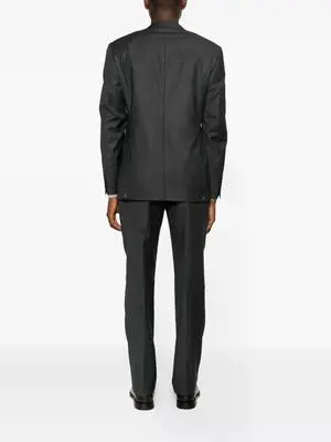 Canali Notched-lapels Two-piece Suit - Black
