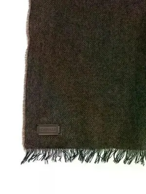 Canali Fringed Scarf - Brown