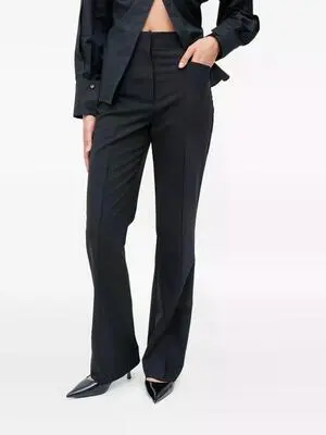 BOSS Seam-detail Flared Trousers - Black