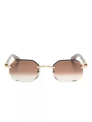 Cartier C Décor Rimless Sunglasses - Gold