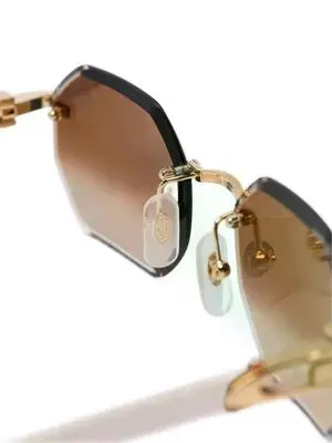 Cartier C Décor Rimless Sunglasses
