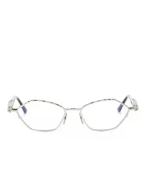 KUBORAUM Geometric Frame Eyeglasses - Silver