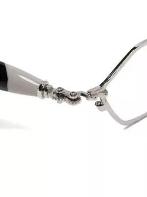 KUBORAUM Geometric Frame Eyeglasses - Silver
