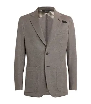 Brioni Silk-wool Single-breasted Blazer - Grey