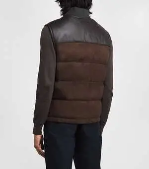 Brioni Suede-nappa Padded Gilet