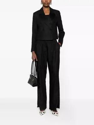 MAISON HOTEL Tailored Wide-leg Trousers