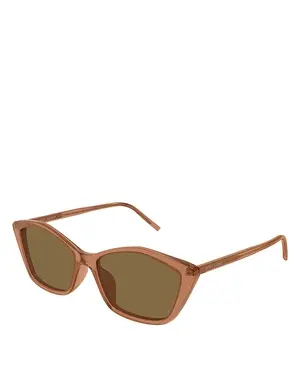 Saint Laurent Cat Eye Sunglasses, 57mm - Brown