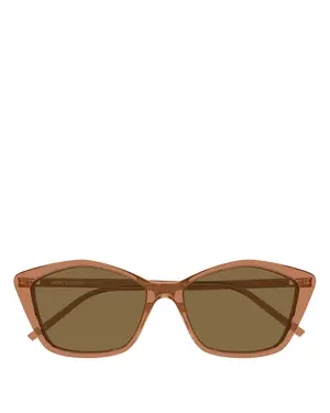 Saint Laurent Cat Eye Sunglasses, 57mm - Brown
