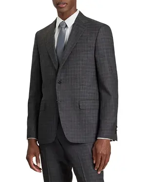 Ted Baker London Wright Tattersall Modern Fit Suit Jacket - Charcoal