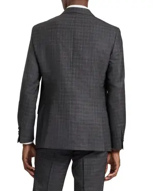 Ted Baker London Wright Tattersall Modern Fit Suit Jacket - Charcoal