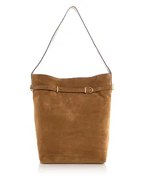Madewell Belted Suede Satchel - Dried Acorn