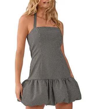 Nasty Gal Structured Puffball Bandeau Mini Dress