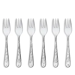 VILLEROY & BOCH Toy's Delight Cake Forks, Set Of 6 - Silver