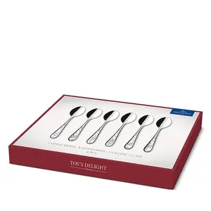 VILLEROY & BOCH Toy's Delight Coffee Spoons, Set Of 6 - Silver