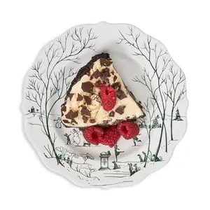 JULISKA Country Estate Winter Frolic Dessert Salad Plate - Evergreen
