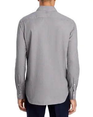 Canali Button Front Sport Shirt - Grey