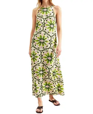 RO & ZO Sleeveless Printed Maxi Dress