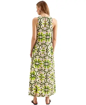 RO & ZO Sleeveless Printed Maxi Dress