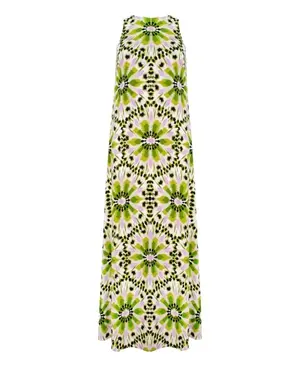 RO & ZO Sleeveless Printed Maxi Dress