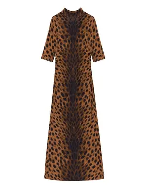 RO&ZO Mock Neck Jersey Dress