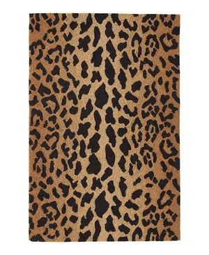 DASH & ALBERT BY ANNIE SELKE Dash Albert Annie Selke Leopard Rda372 Area Rug, 8'0x10'0 - Brown