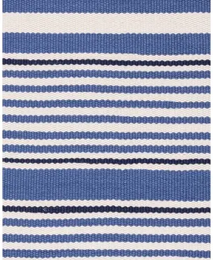 DASH & ALBERT Dash Albert Annie Selke Rugby Stripe Indoor/outdoor Rdb176 Runner, 2'6x12'0