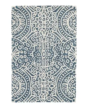 DASH & ALBERT BY ANNIE SELKE Dash Albert Annie Selke Temple Wool Da503 Area Rug, 5'0x8'0 - Denim