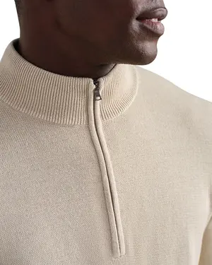 RHONE Quarter Zip Sweater - Bone