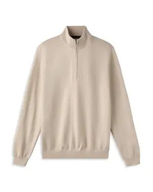 RHONE Quarter Zip Sweater - Bone