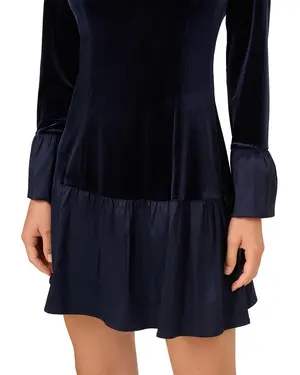 Adrianna Papell Mixed Media Mini Dress
