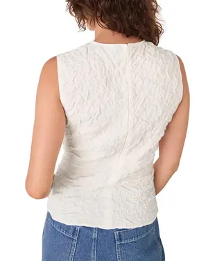 Whistles Textured Tank Top - Ivory