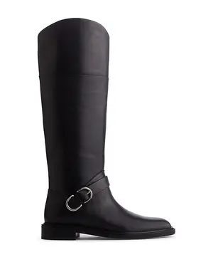 Rag & Bone Hayden Riding Boots - Black Wide Calf