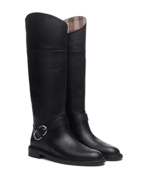 Rag & Bone Hayden Riding Boots - Black Wide Calf