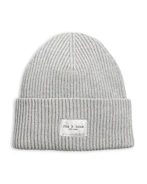 Rag & Bone Metallic Beanie - Silver