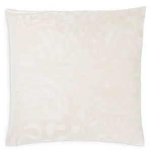 Frette Paisley Jacquard Decorative Pillow, 20 X 20 Exclusive - Sand/milk