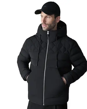 Mackage Bergen Quilted Hooded Down Jacket - Black