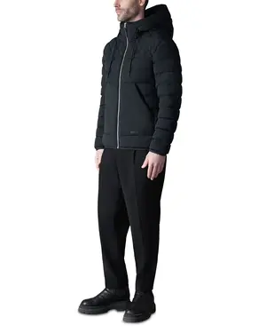 Mackage Bergen Quilted Hooded Down Jacket - Black