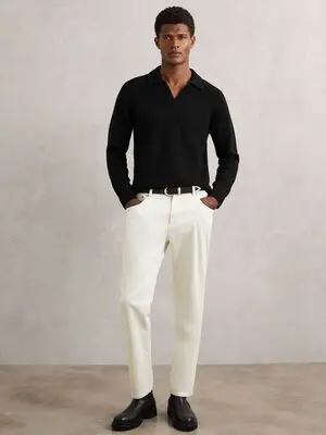 REISS Banbury Wool-cashmere Open-collar Jumper