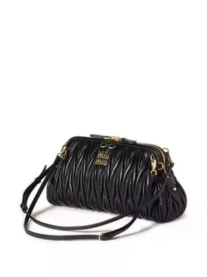 Miu Miu Caprice Matelassé Leather Clutch Bag