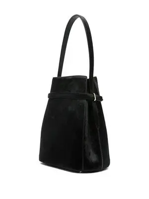 TOTEME Leather Bucket Bag - Black